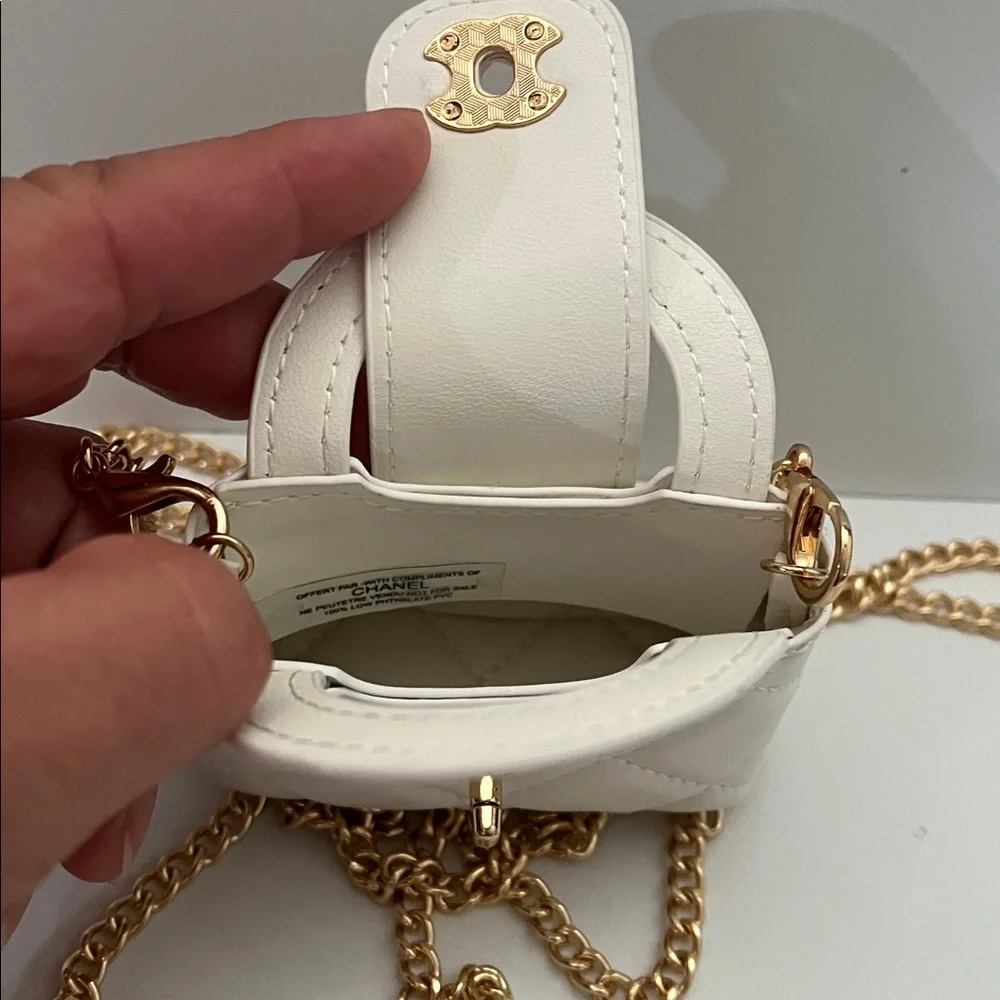 CHANEL | Accessories | Chanel Mini Small Bagvip Gwp White Color | Poshmark